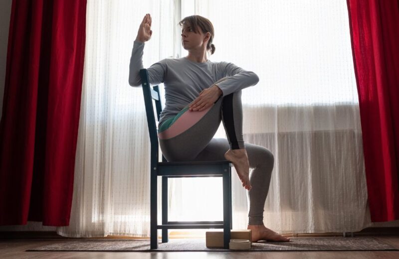 Want to Age Well? Do These 10 Gentle Chair Yoga Poses To Promote Better ...